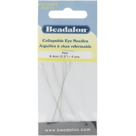 Beadalon 700F-102 Collapsible Eye Needles 2.5 in. 4-Pkg-Fine | Walmart ...