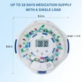 28-day automatic pill dispenser with alarm, suitable for chronic and ...