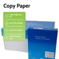 PSBM 8.5x11 Inch 5000 White Copy Paper, 75 GSM, 96 Brightness US Letter Size, Multipurpose ...