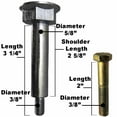 6Pk Deck Wheels & Hardware Kit for Exmark 103-8415 116-9981 103-5364 ...