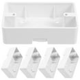 Pawsdot 5Pcs Surface Mount White Junction Box for Electrical Box ...