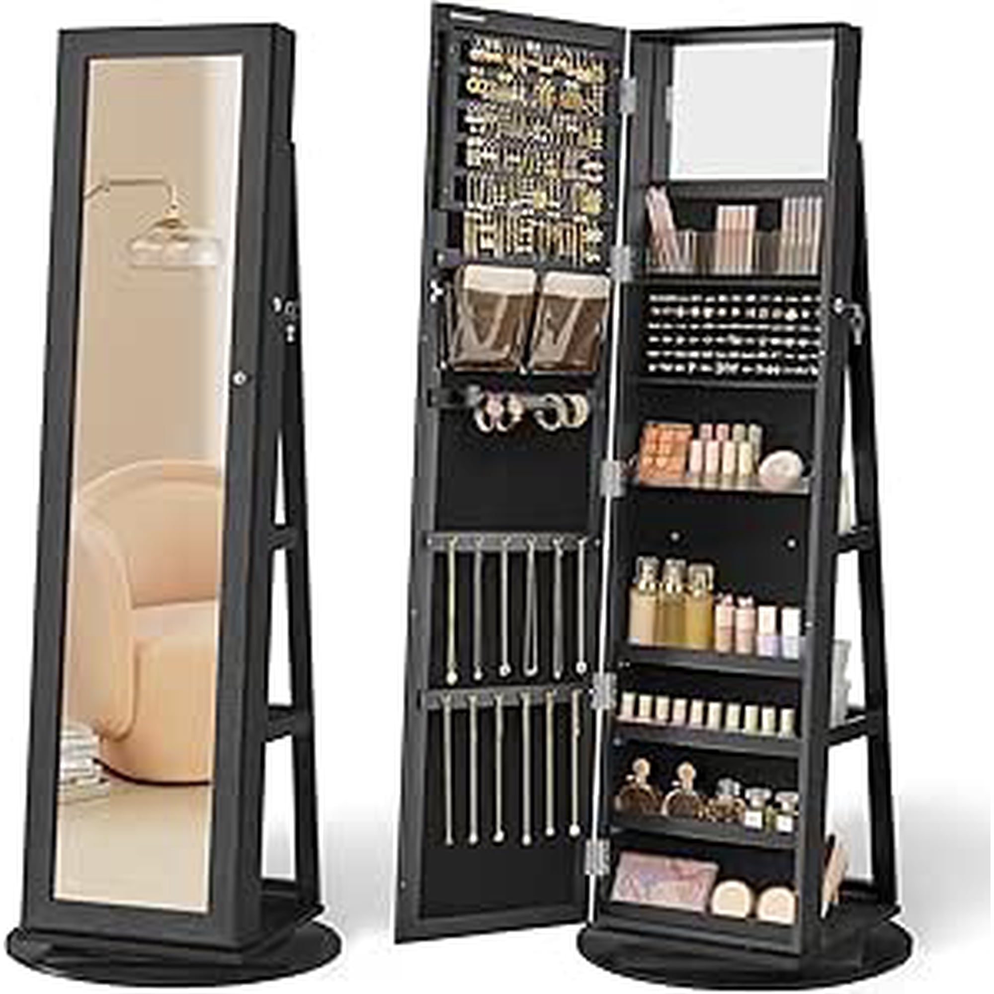 Click here for Songmics 360° Swivel Jewelry Cabinet  Lockable Jew... prices