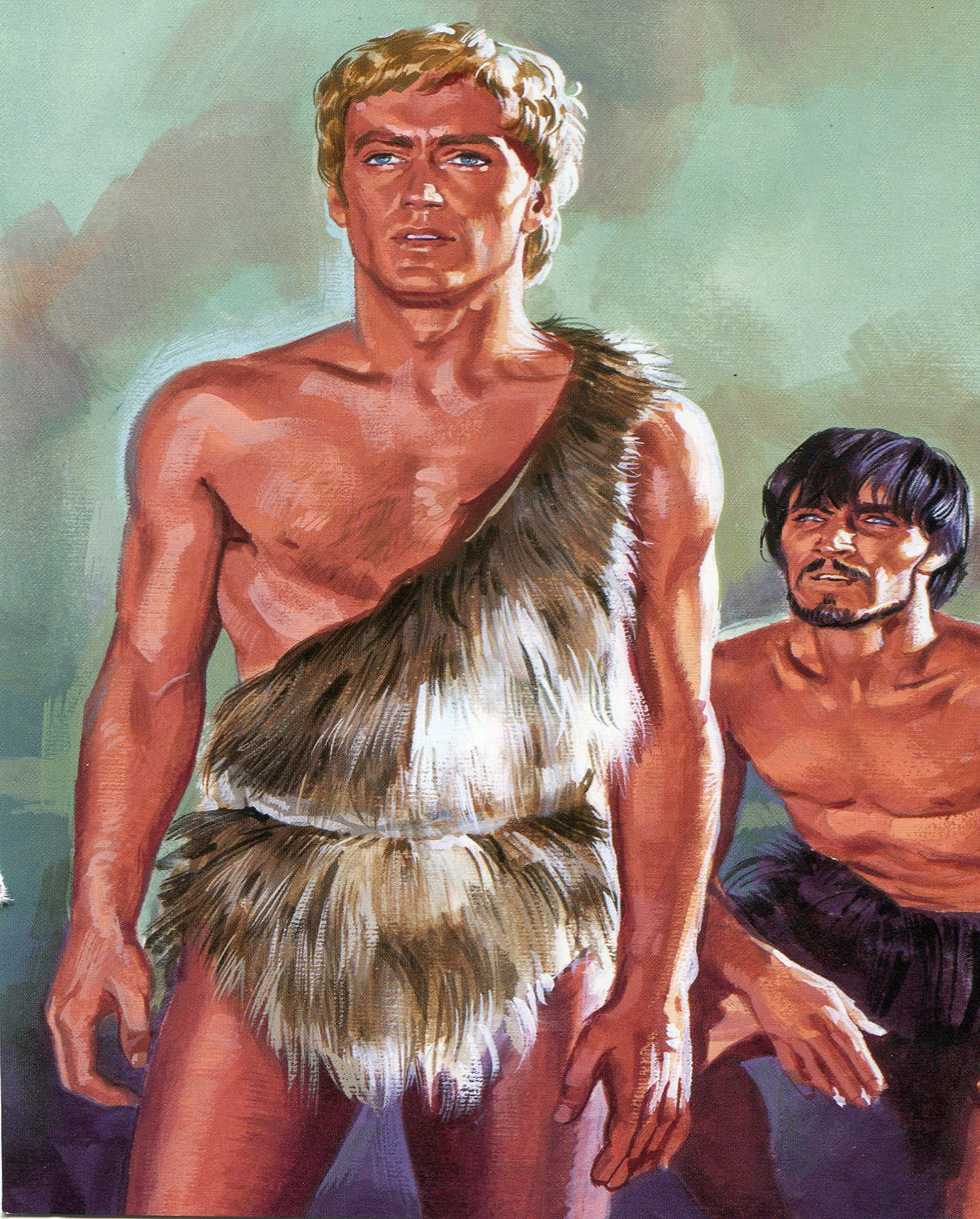 Catholic print picture - Cain and Abel N - 8" x 10" ready to be framed ...