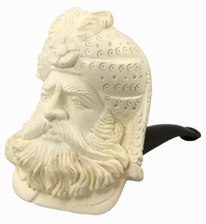 Large Sultan White Turkish Meerschaum Smoking Pipe - 5322K - Walmart.com