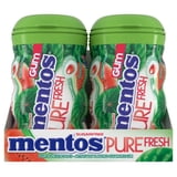Mentos Pure Fresh Sugarless Chewing Gum Xylitol, Watermelon (Bulk Pack ...