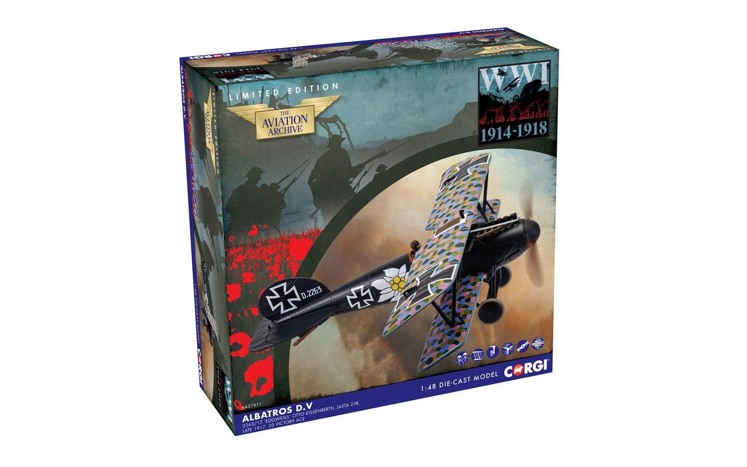Corgi Albatros D.V 2263/17 Otto Kissemberth, Jasta 23b, late 1917 ...