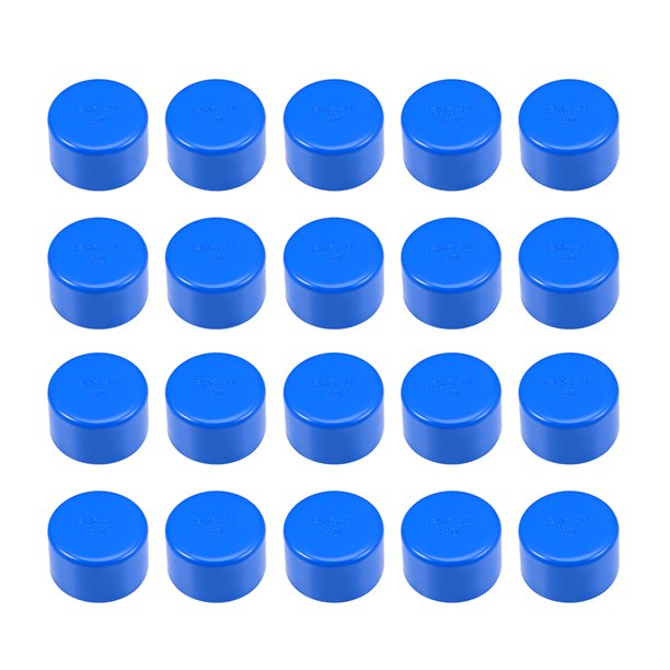 40mm PVC Pipe Cap Fitting, Slip End Caps DWV(Drain Waste Vent) Blue 20 ...
