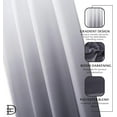 Dainty Home Ombre Darkening Curtains in Black - for Bedroom and Living ...