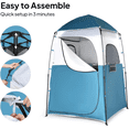6.8-foot shower tent, large quick-opening tent with mesh floor and ...