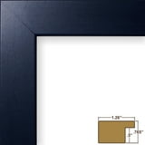 Craig Frames Colori, 22x28 inch Blue Picture Frame Matted for an 18x24 ...