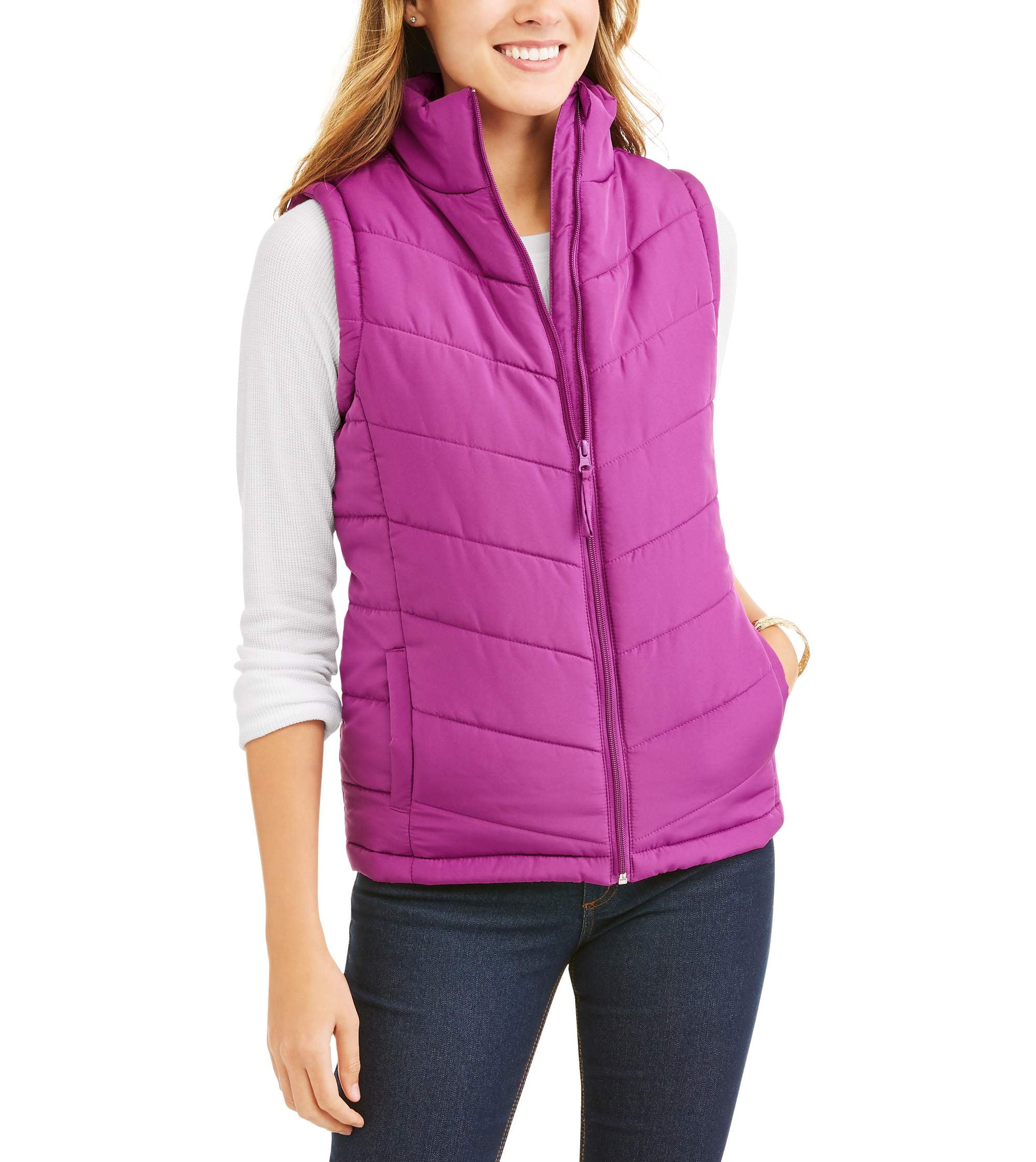 Jason Maxwell Women's Classic Puffer Ve - Walmart.com