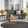 Outdoor Bench, Waterproof & Weatherproof Garden Bench with Ergonomic ...