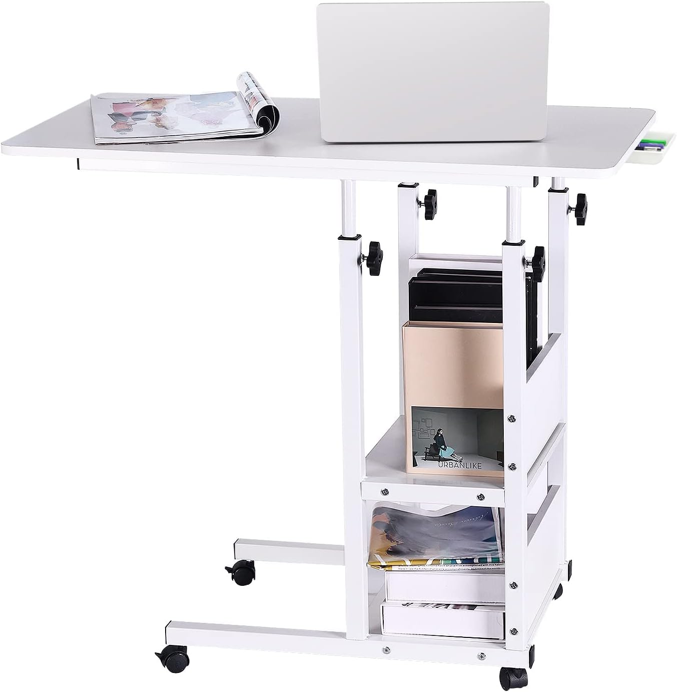 Urban Deco Home Office Desks Moveable Height Adjustable Computer Desk ...