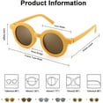 FEISEDY Cute Round Sunglasses for Kids Girls Boys Babies UV400 ...