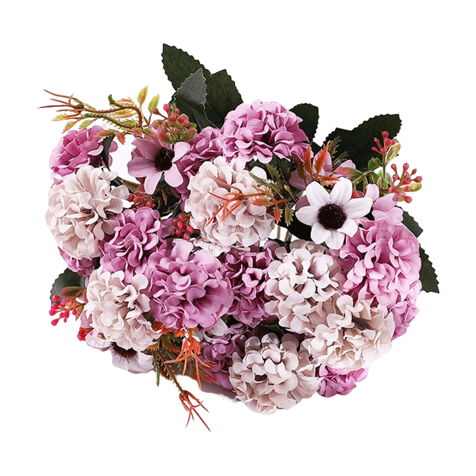 Mightlink 1 Bouquet Simulated Flower Realistic Single Branch 5 Forks ...