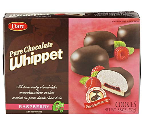 Dare Whippet Raspberry Pure Chocolate Marshmallow Cookies, 4-Pack 8.8 ...