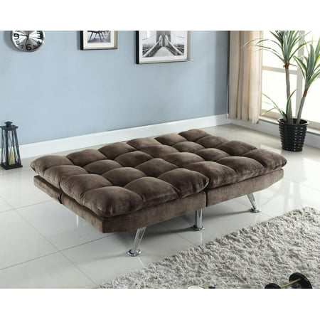 Coaster Sofa Bed in Brown (Velvet) - Walmart.com - Walmart.com