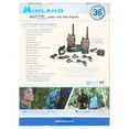 Midland GXT1000VP4 Black Two-Way Radios, 2-Pack, 36-Mile, 50-Channel ...