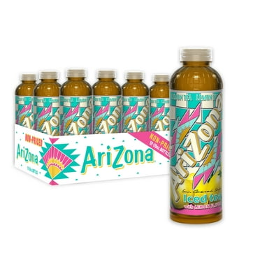 AriZona Iced Tea with Peach, Real Brewed, 23 fl oz Cans, Pack of 12 ...