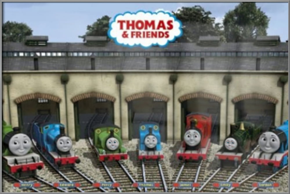 Thomas & Friends - Framed TV Poster (Garage) (Size: 36" X 24") (Silver ...
