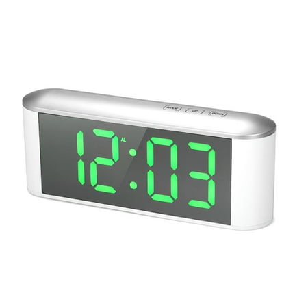 LED Digital Mirror Electronic Clock USB USB Clock Mirror Clock ...