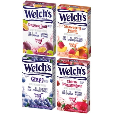 Welch's Flavored Drink Mix Singles To Go - Juice Water Packets, Variety ...