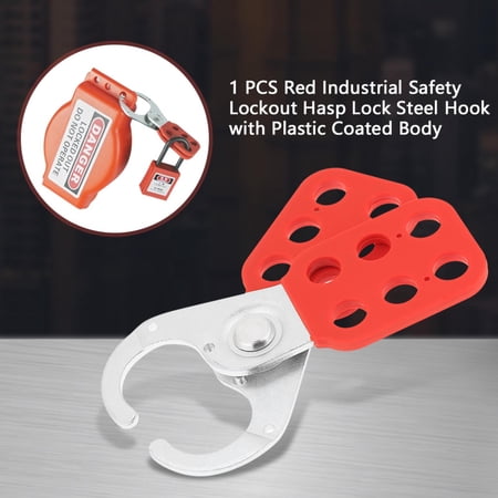Six - Hole Handle Coating Red Lockout Hasp Lockout Hasp For Mechanical ...