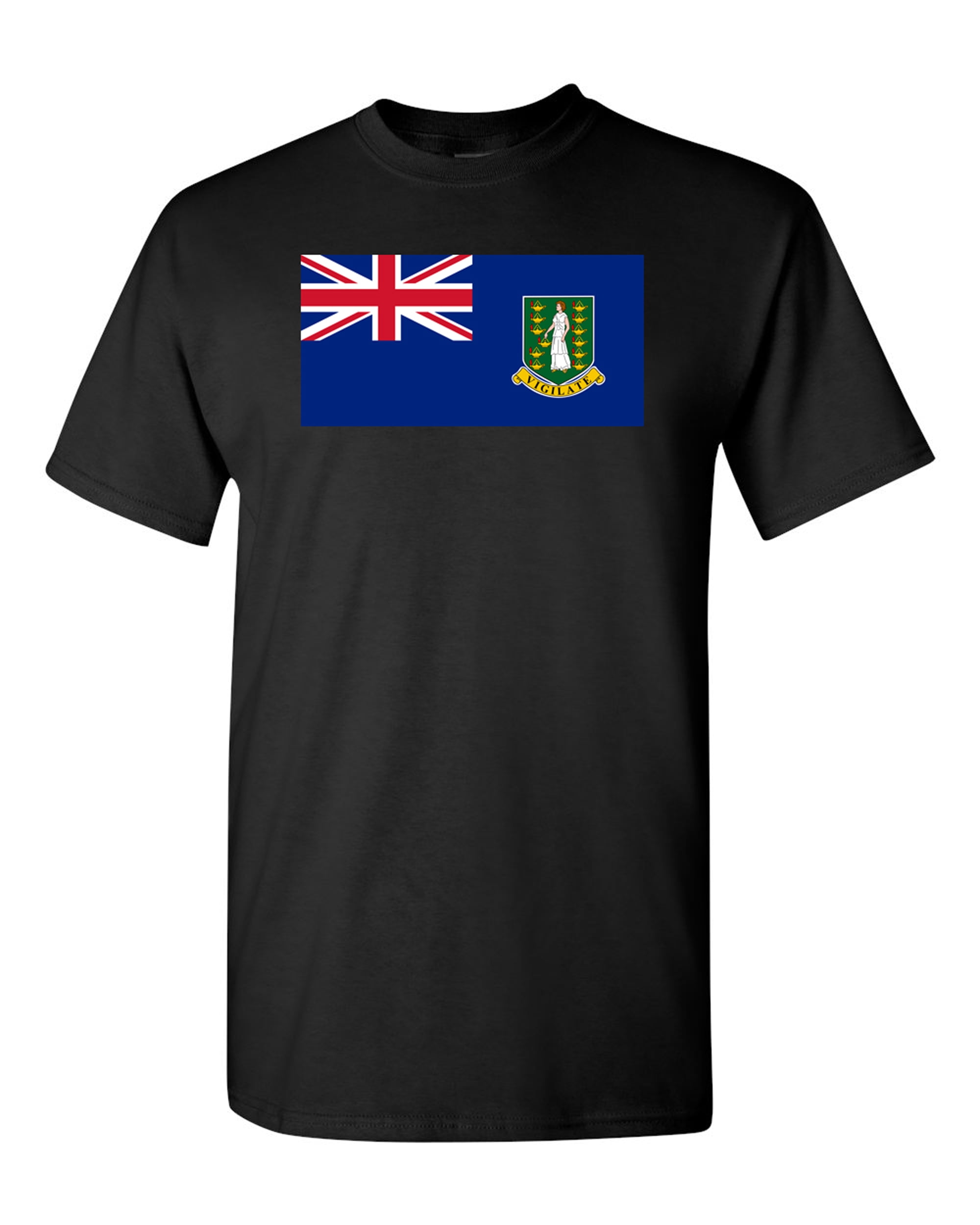 British Virgin Islands Country Flag Adult DT T-Shirt Tee - Walmart.com