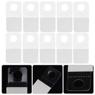Uxcell Clear Self Adhesive Hang Tab Hook, 23x37mm Plastic Display ...