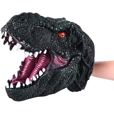 ZECATL Dinosaur Puppet Rubber, Dinosaur Hand Puppet | Realistic ...