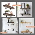 2 Pack 8" Bracket Cast Iron Heavy Duty Floating Shelf Hardware ...