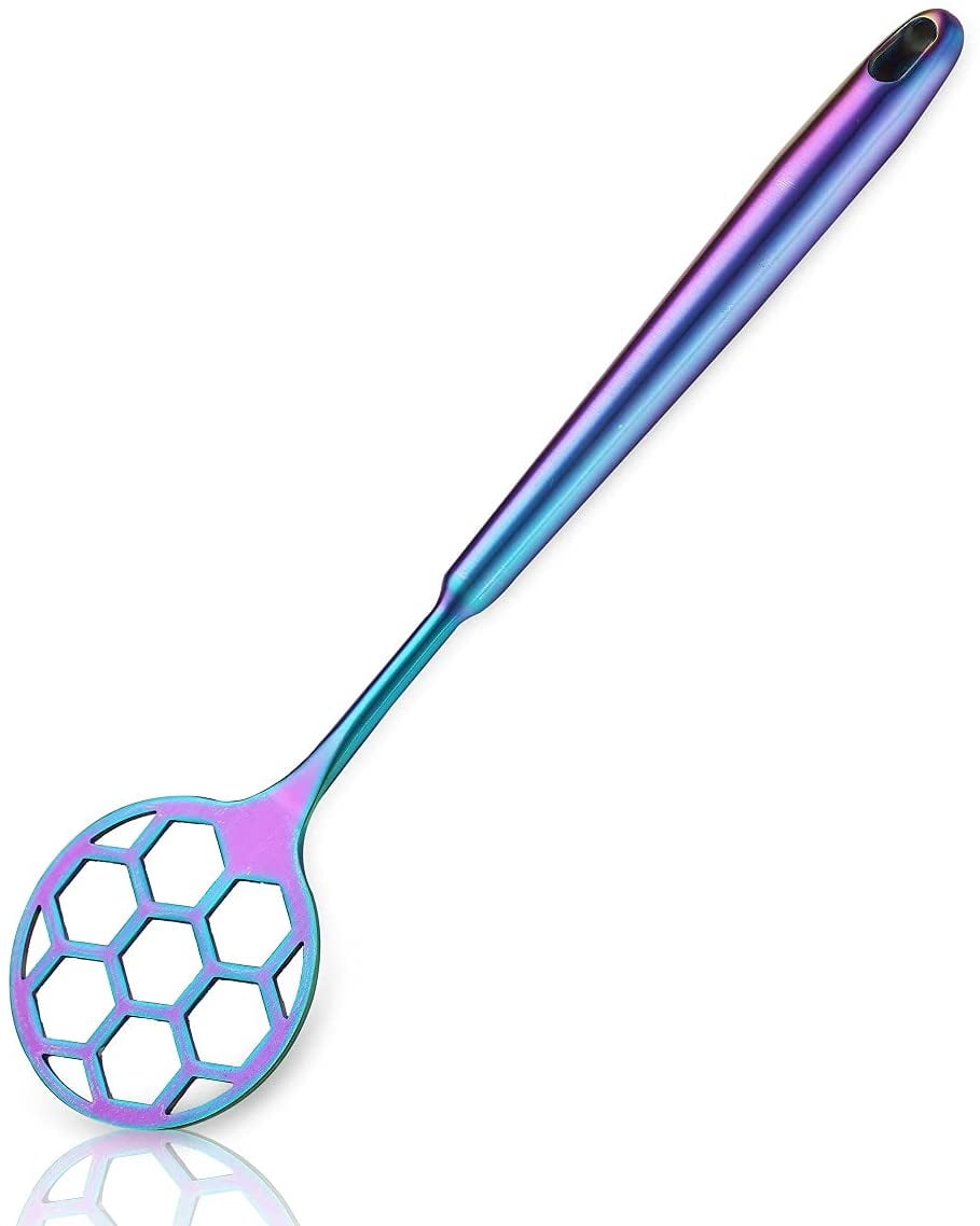 ReaNea Rainbow Dough Whisk, Football Shape Stainless Steel Flat Whisks ...