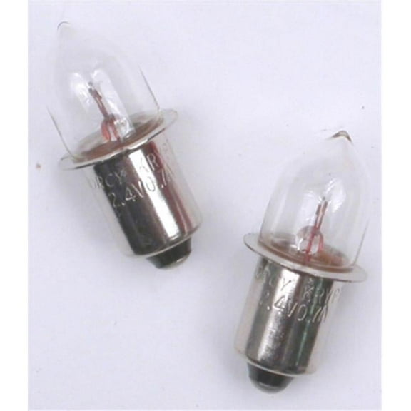 Dorcy 2 D Krypton Flashlight Replacement Bulbs, 2.40V, Pre-Tested, 2 ...