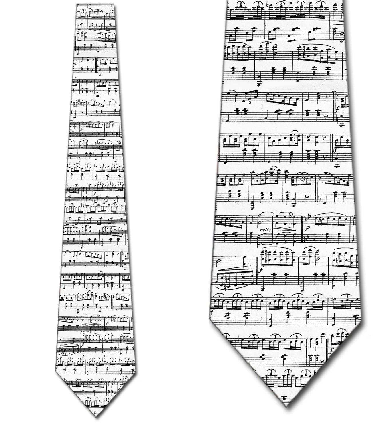 Music Ties Mens Music Note Necktie Music Staff Tie by Three Rooker ...