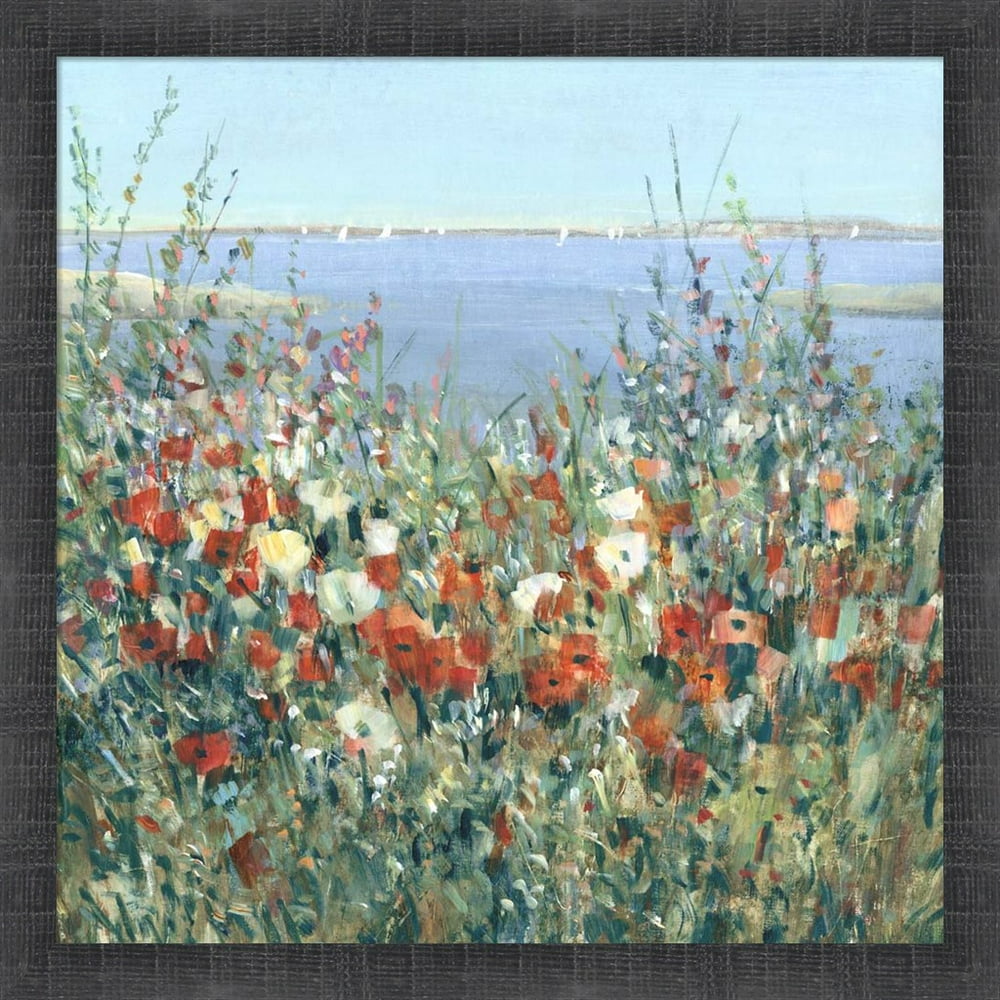 Great Art Now Seaside Garden II by Timothy O'Toole, Framed Wall Art, 17 ...
