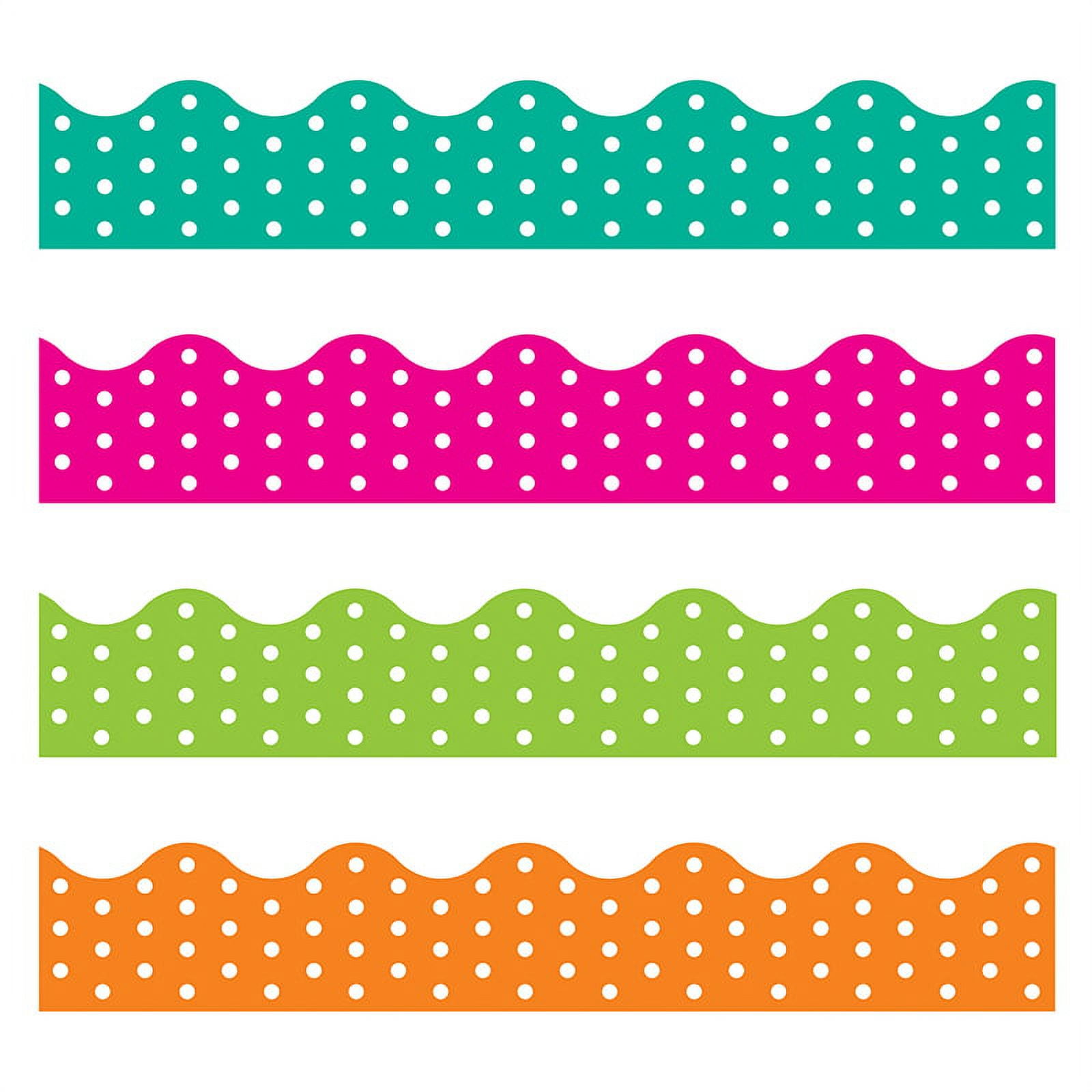 Colorful Polka Dot Border
