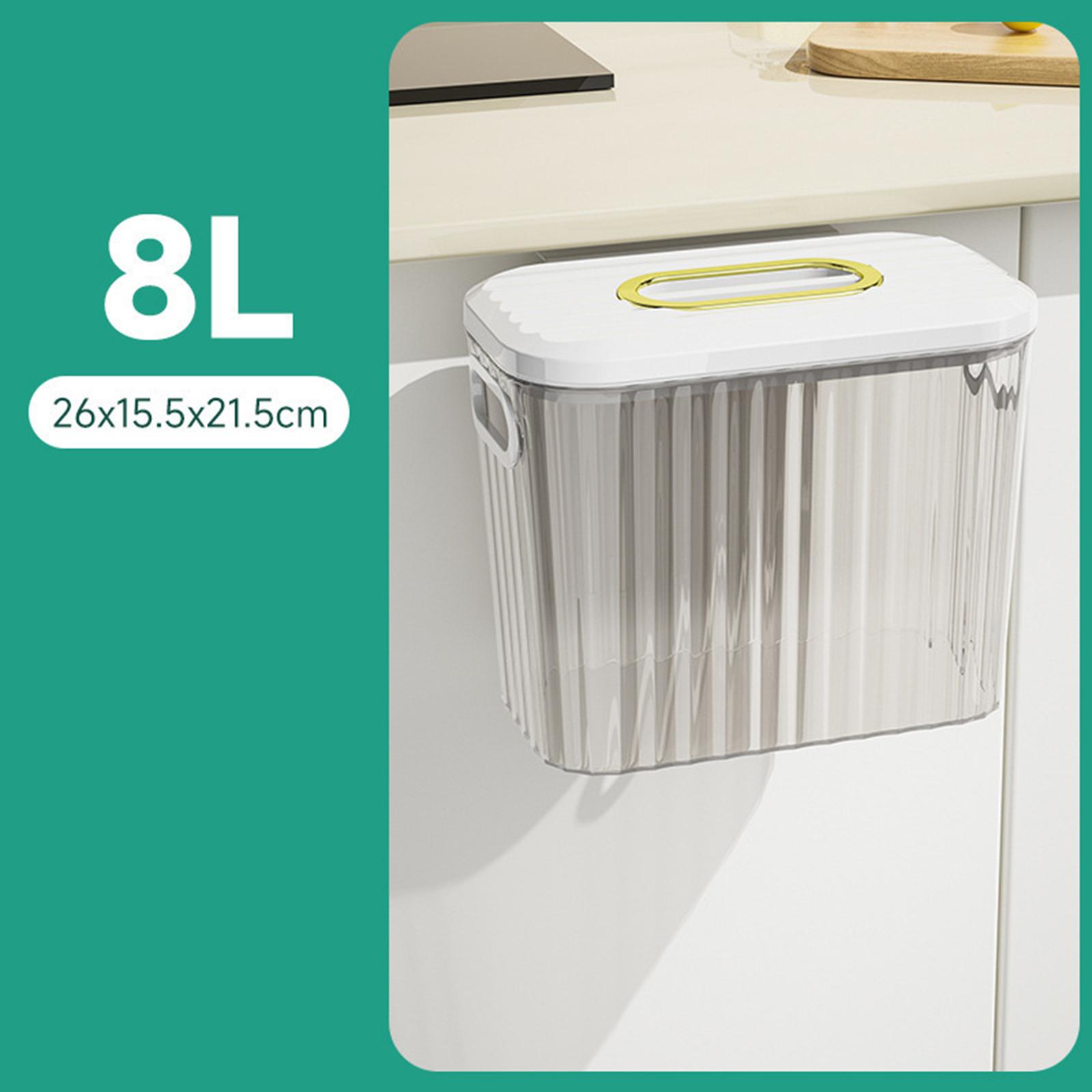 Hanging Trash Can with Lid Trash Bins with Hale Multi Purpose Durable ...