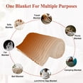 Burnt Orange Throw Blanket for Couch Ombre Solid Color Gradient Modern ...