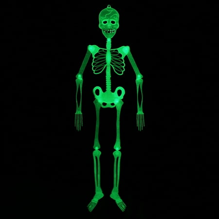 90cm/150cm DIY Halloween Prop Luminous Human Skeleton Hanging Removable ...