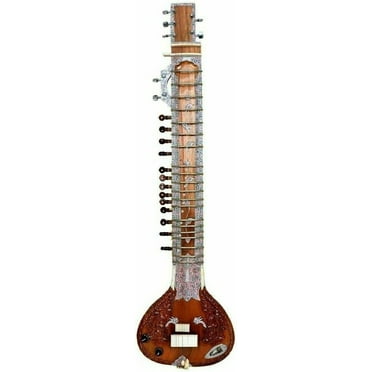 Banjira Light Standard Sitar with Double Toomba, Extra String Set ...