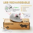 Interactive Cat Toy Moving Mouse with Magic Tail, Automatic Mouse Toy ...