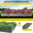 6 Pcs Hammer-in Landscape Edging 40 x 8 Inch Strips Cor-Ten Steel ...