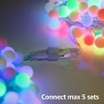 TORCHSTAR 33ft 100 LEDs Globe String Lights, Extendable Christmas ...