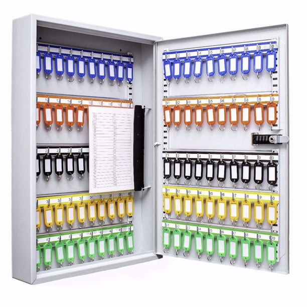 Barska CB13560 100 Key Adjustable Solic Steel Cabinet w/ Combination ...
