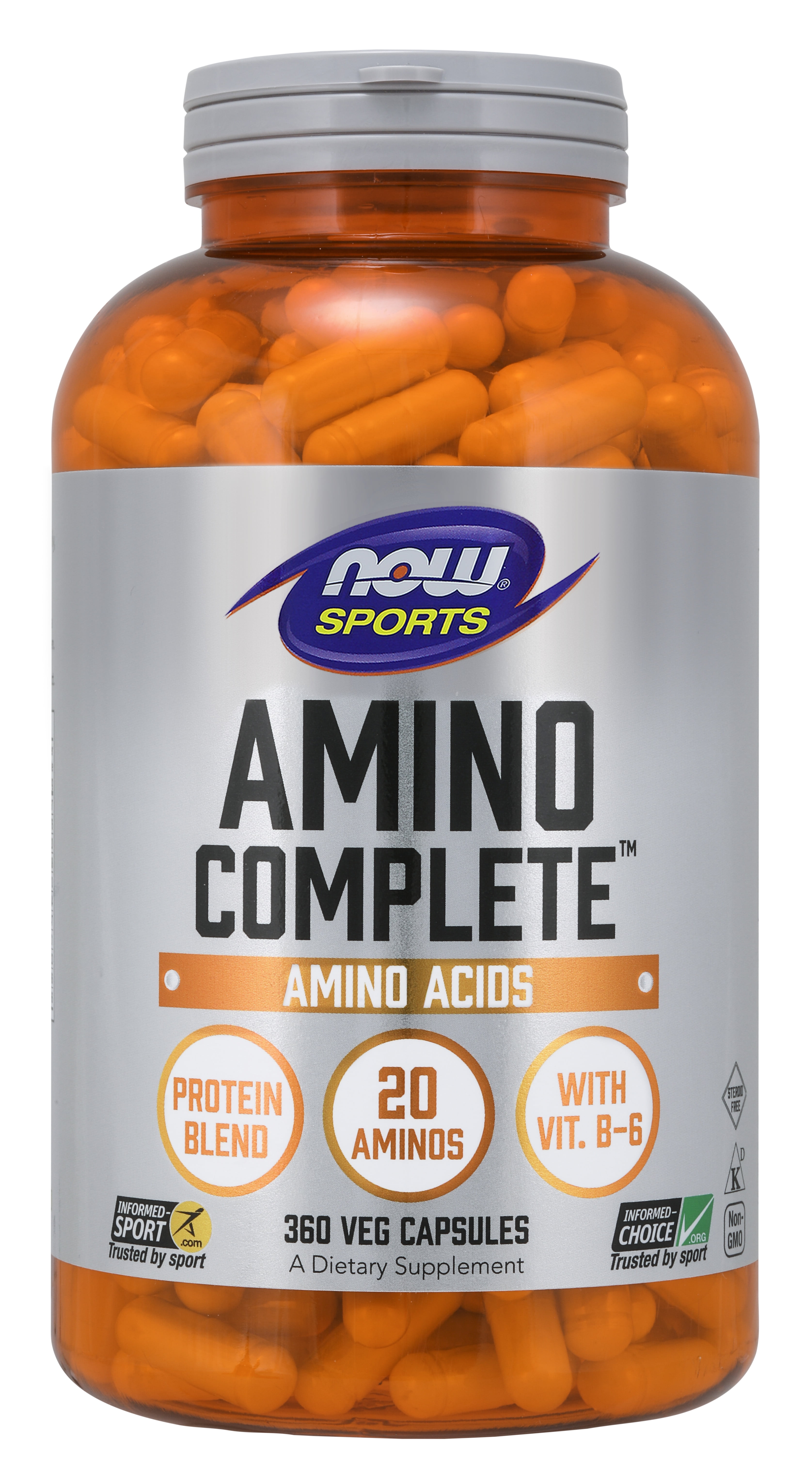 NOW Sports Nutrition, Amino Complete™, Protein Blend With 21 Aminos and ...