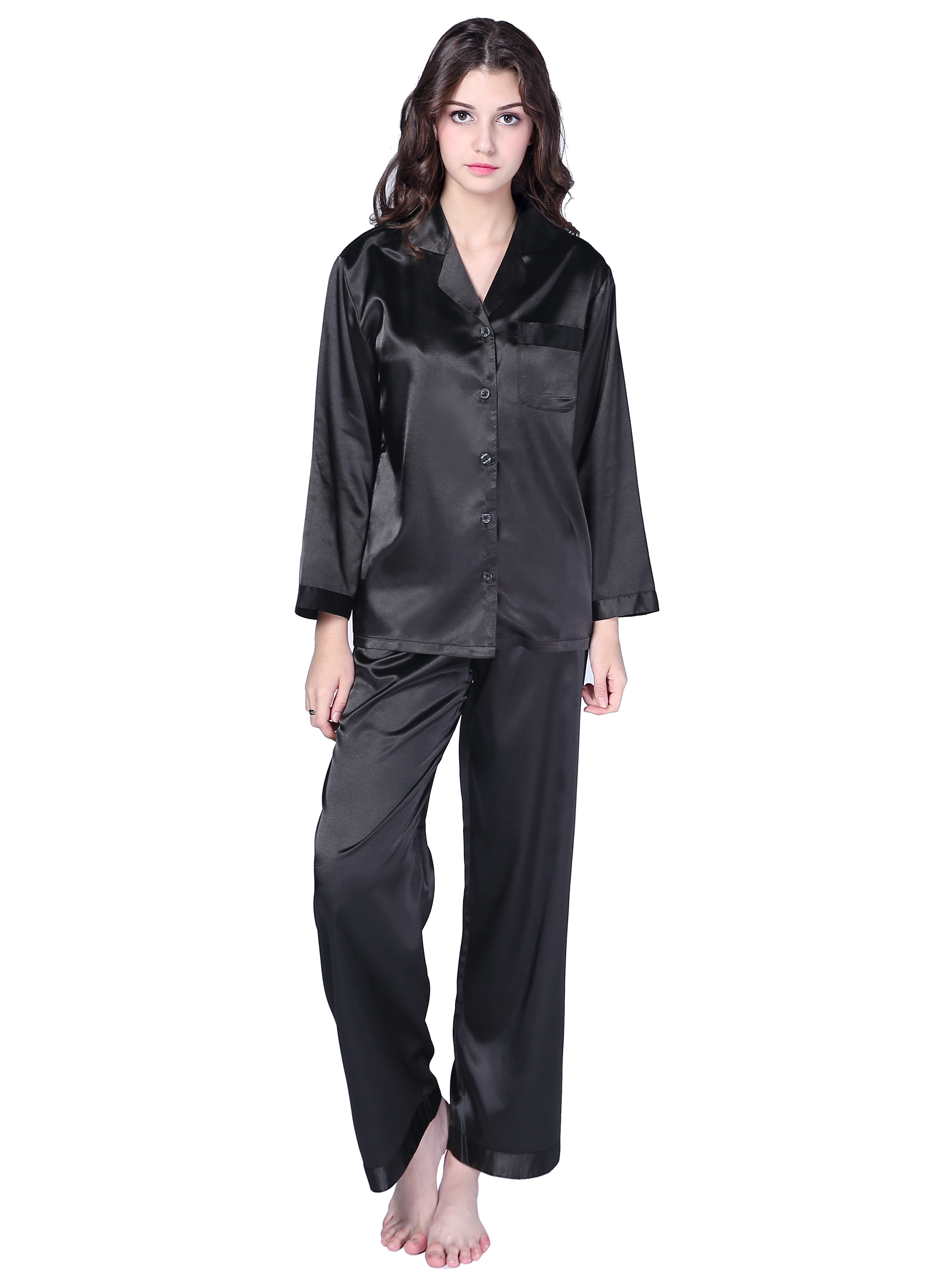 Richie House Women's Satin Two-piece Sleepwear Set RHW2742 - Walmart.com