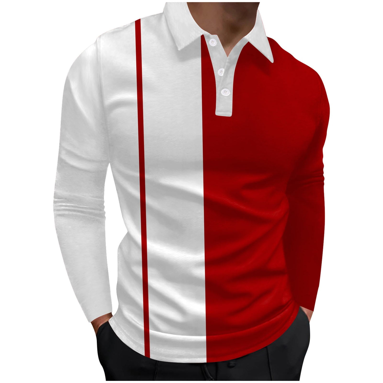 Click here for Cathalem Long Sleeve Polo Shirts Men Casual T-Shir... prices
