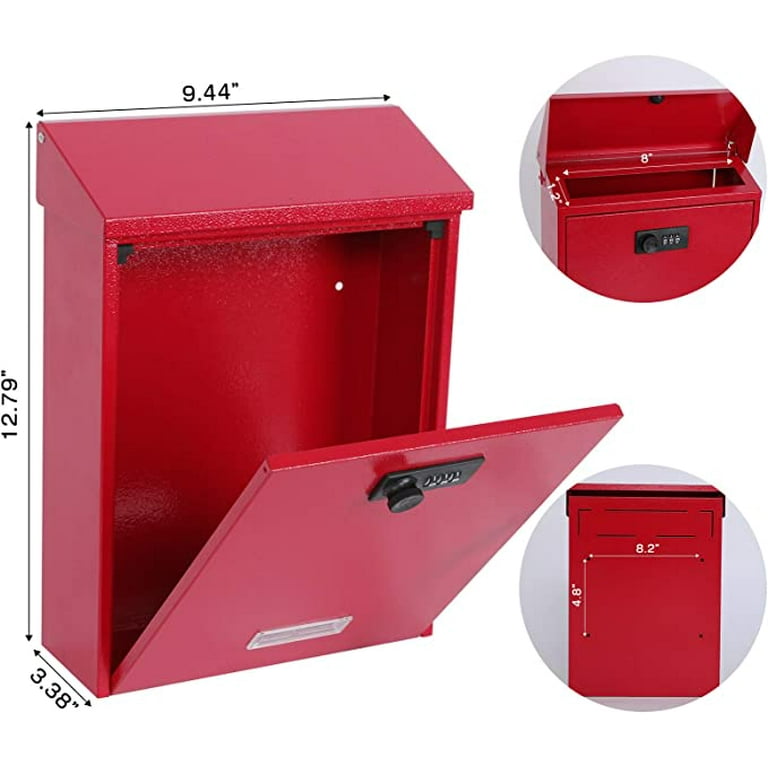 Red Residential Mailboxes