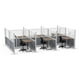 Luxor Freestanding Modular Room Divider Wall System with Built-in Cable ...
