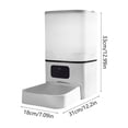 B Wifi Controlled 6L Smart Pet Feeder For Dogs Cats Automatic Food ...